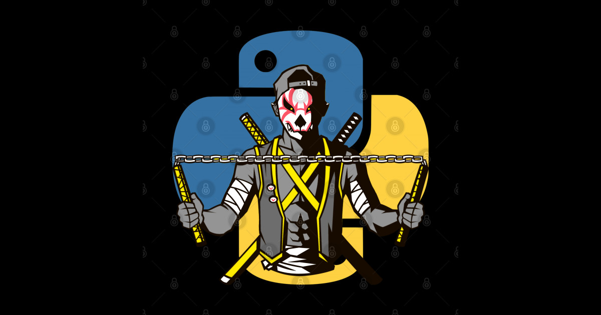 Python Ninja Coder Python Coder Sticker Teepublic