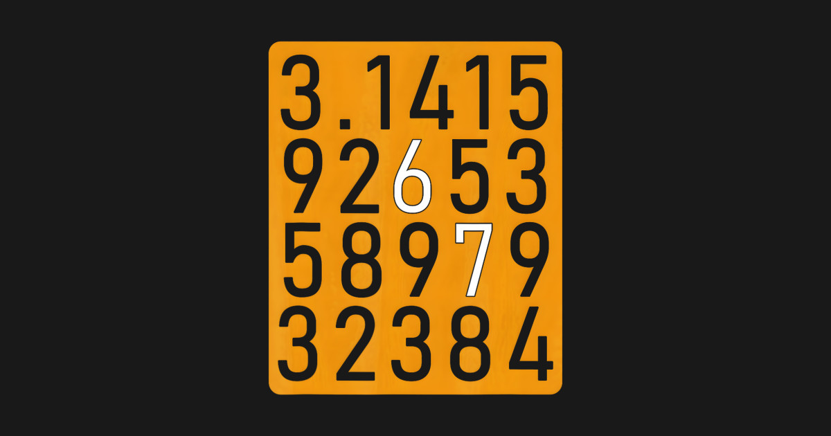 67 Pi 3.14 Number Pi Day Math 6 7 Brainrot - Funny Math Meme - T-Shirt ...