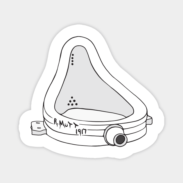 R Mutt 1917, Fountain by Marcel Duchamp - Marcel Duchamp - Magnet ...