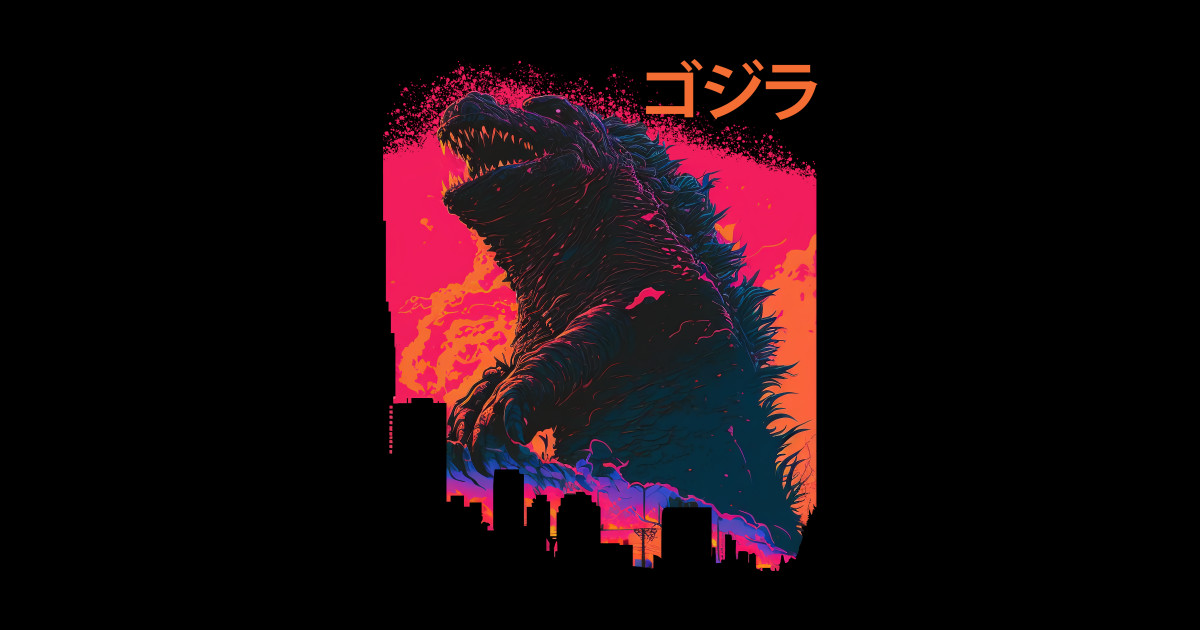 Synthwave Godzilla - Synthwave Godzilla - Posters and Art Prints ...