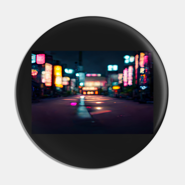 Tokyo City Street View With Neon signs / Tokyo, Japan - Unwind Art Work ...