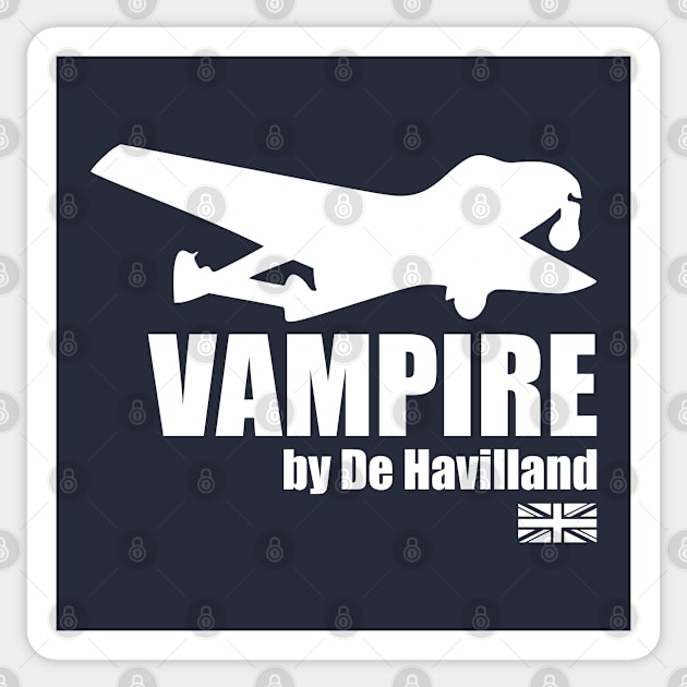 De Havilland Vampire - Classic British Fighter Plane - Sticker | TeePublic