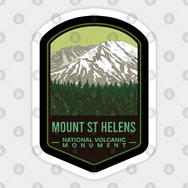 Mount St. Helens National Volcanic Monument - Mount St Helens - Sticker ...