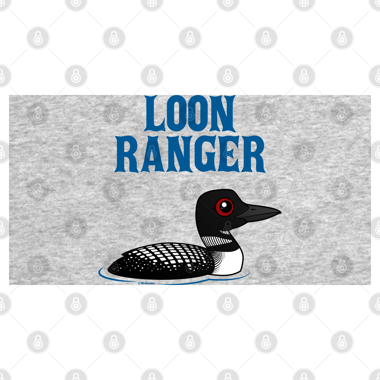 Funny Cartoon Loon Ranger - Loon - Crewneck Sweatshirt | TeePublic