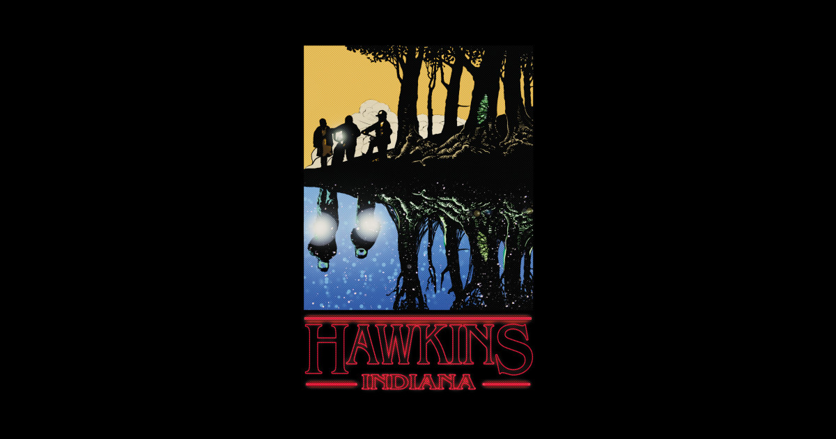 Visit Hawkins, Indiana - Stranger Things - Sticker | TeePublic