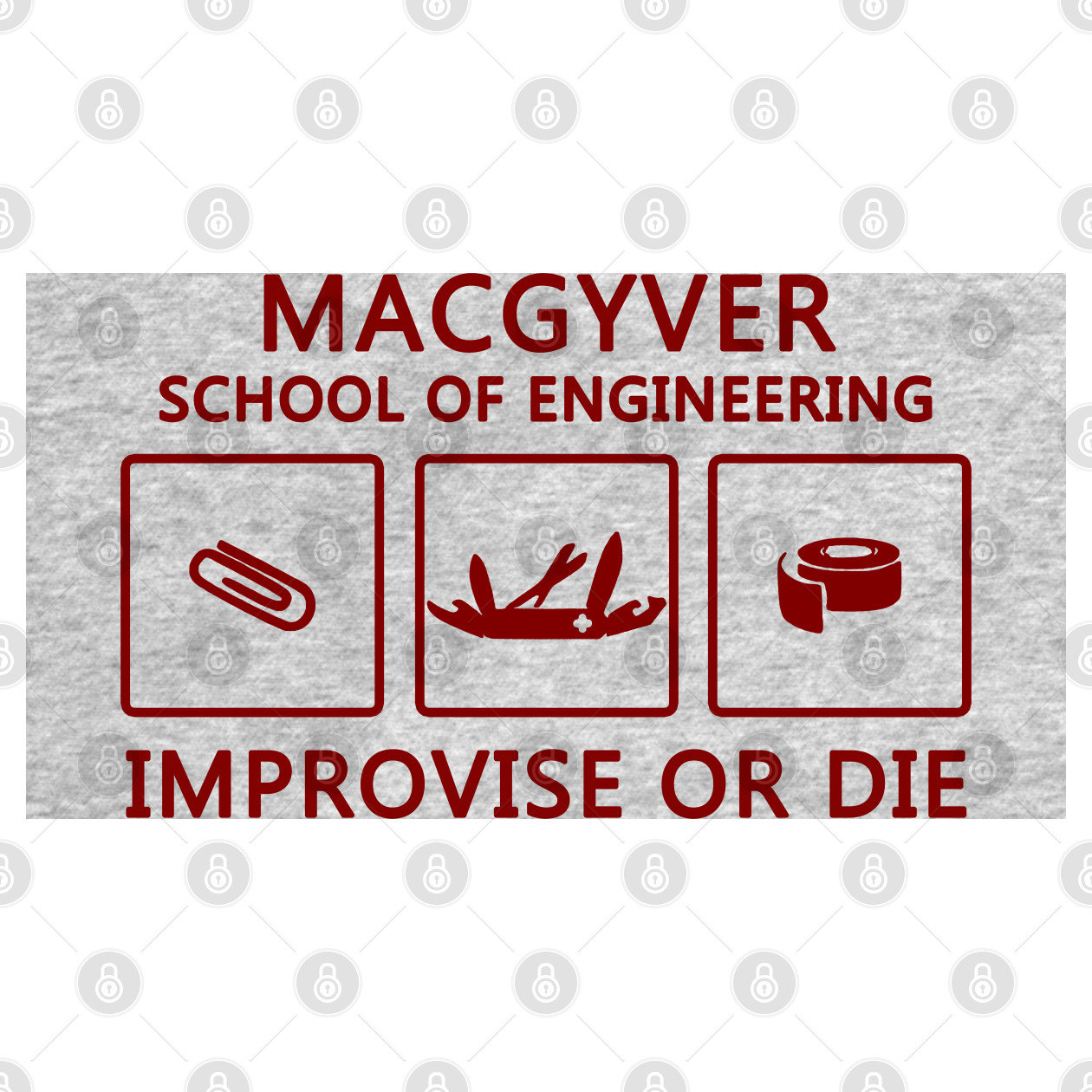 Macgyver School Of Engineering - Macgyver - T-Shirt | TeePublic