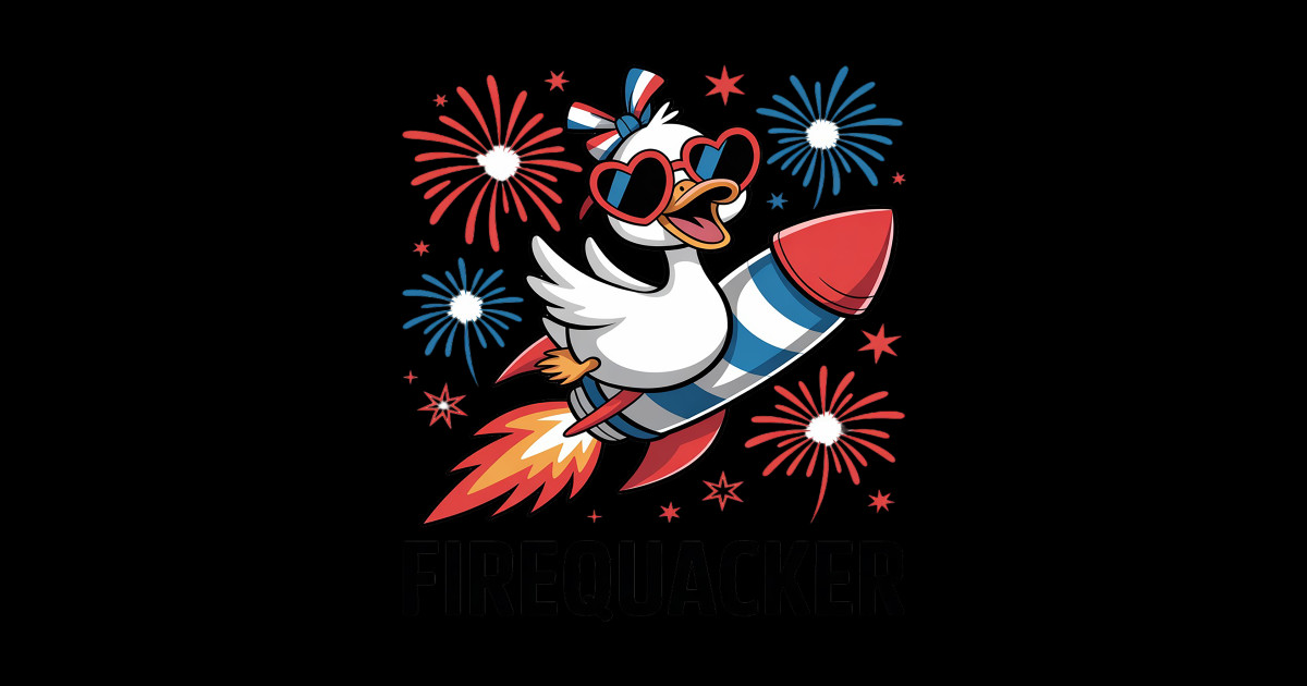 Funny Goose Fourth Of July Firequacker Independence Day - Funny Goose ...