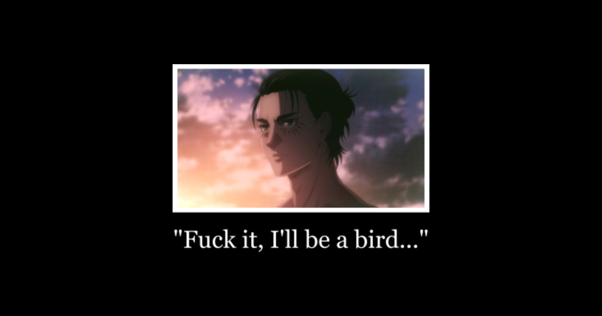 Eren Yeager Bird Shingeki Eren Yeager Attack On Titan Magnet Teepublic