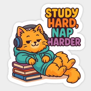 study hard cat