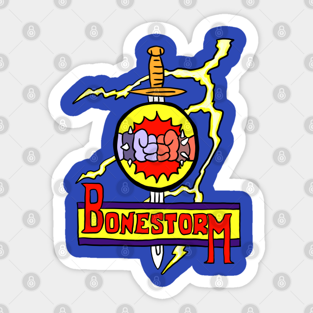 Bonestorm - Simpsons - Sticker | TeePublic