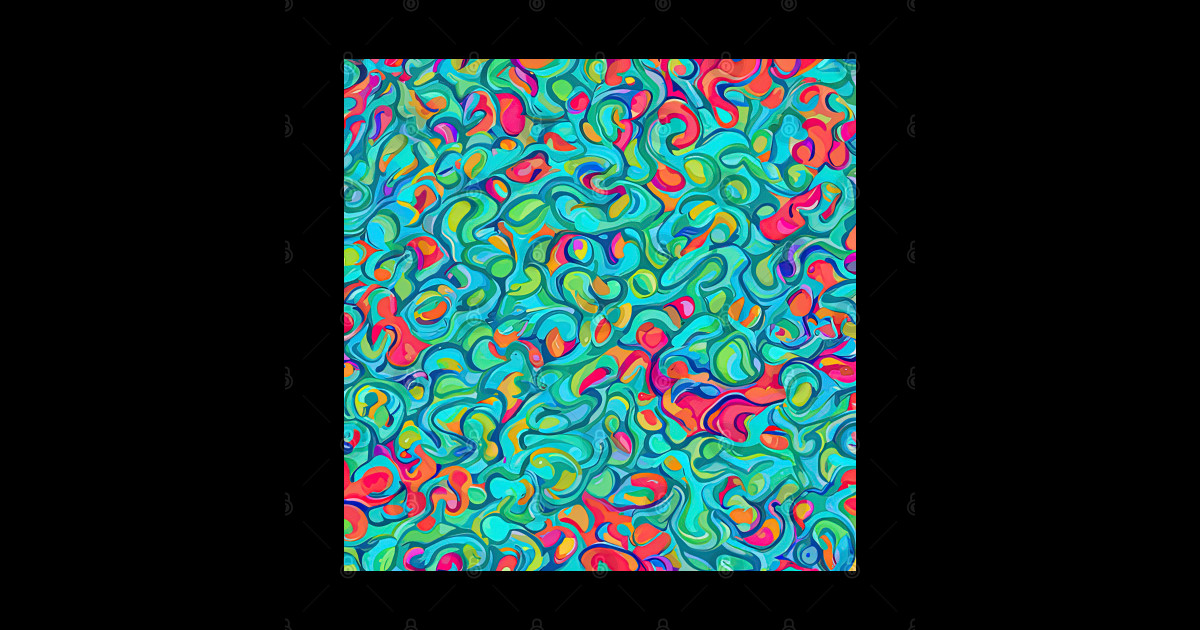 omg pattern abstract background - Colorful Pattern - Sticker | TeePublic