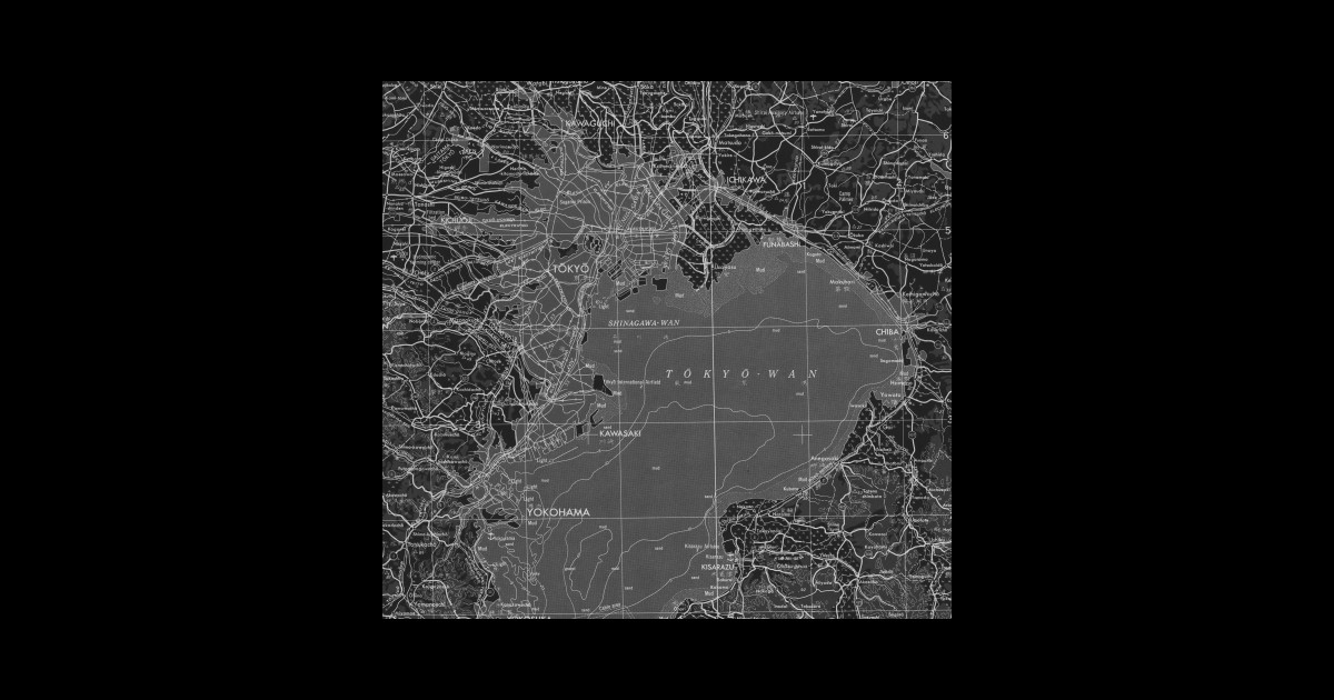 1950s Tokyo Map - Tokyo - Sticker | TeePublic