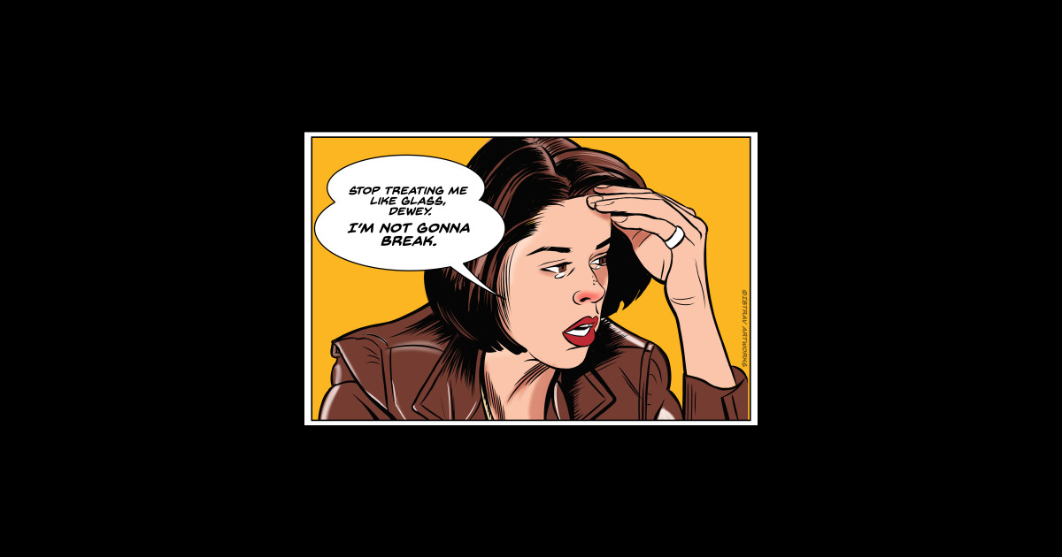 Sid Scream 2 Movie Comic Adaption Panel Art - Sidney Prescott - Sticker ...