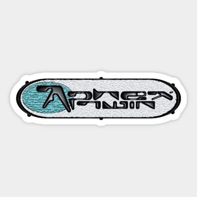 Aphex Twin Font - Rave - Sticker | TeePublic
