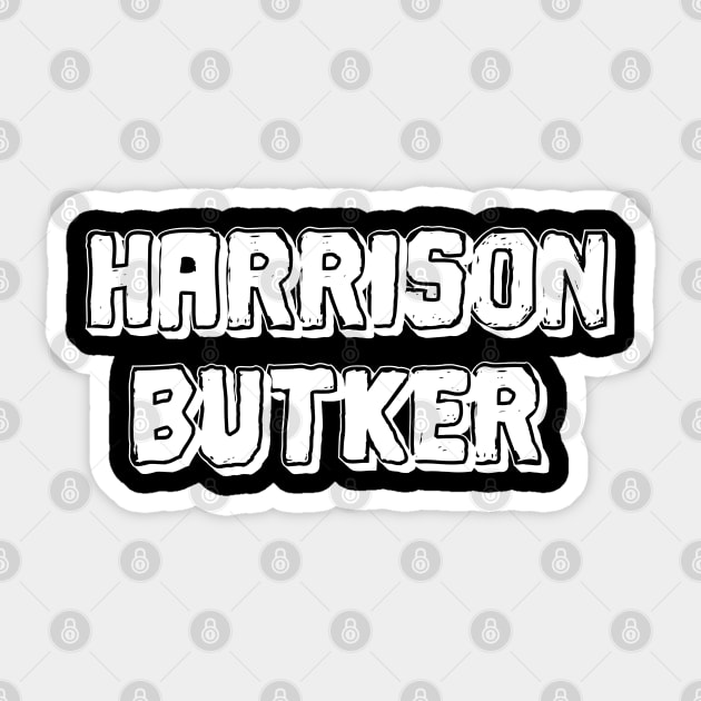 Harrison butker kansas city helmet font - Harrison Butker - Sticker ...