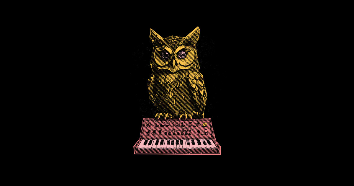 Owl Playing Synthesizer Keyboard - Owl Playing Synthesizer Keyboard ...