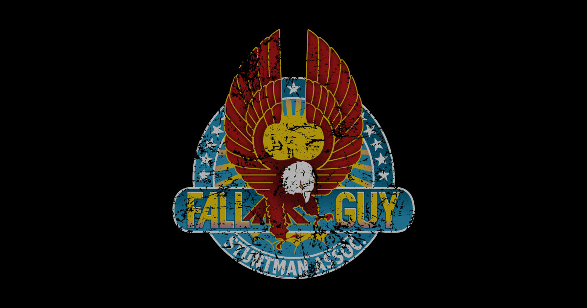 The Fall Guy Logo (distressed version) - Fall Guy - Sticker | TeePublic