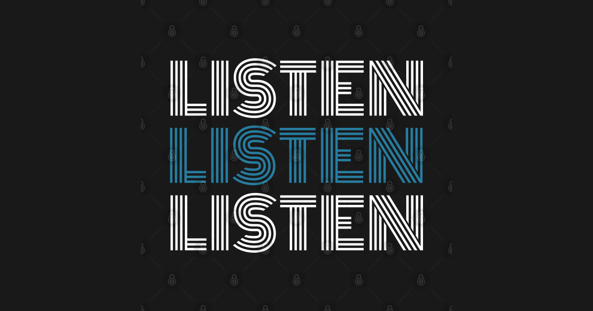 Listen - Listen - Long Sleeve T-Shirt | TeePublic