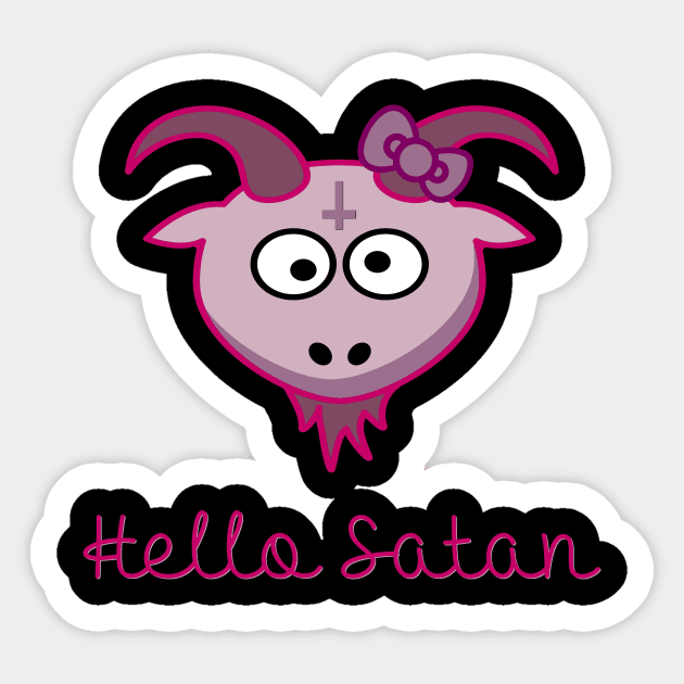 Hello Satan - Baphomet - Sticker | TeePublic