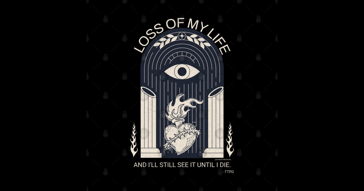 LOML - The Tortured Poets Department TShirt - Ttpd - Pin | TeePublic