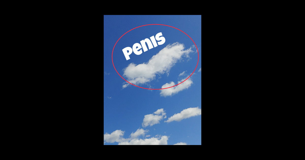 Penis cloud - Meme - Sticker | TeePublic