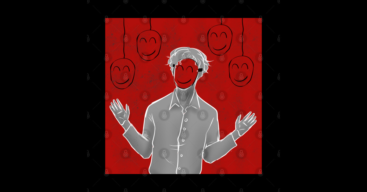 Fake Face - Fake Smile - Sticker | TeePublic