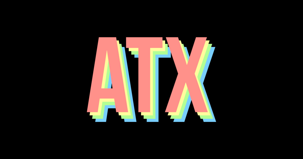 ATX rainbow colors - Atx - Sticker | TeePublic