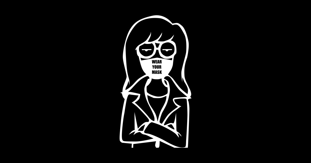 Daria wearing a mask - Daria - Sticker | TeePublic
