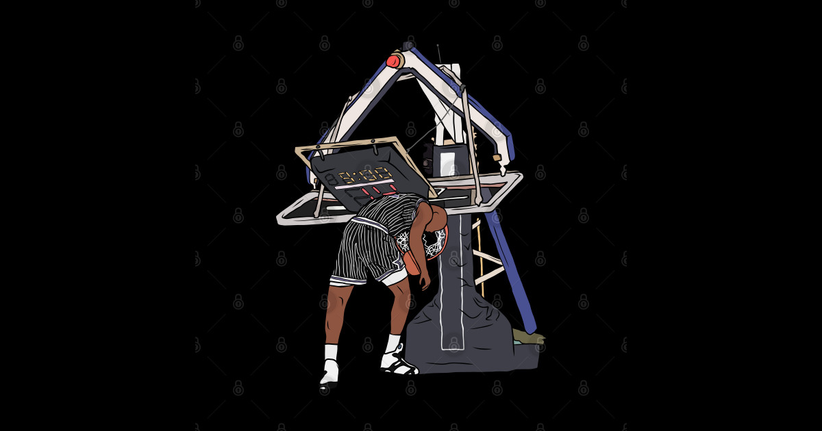 Shaquille O'Neal Broken Backboard - Shaquille Oneal - Posters and Art ...