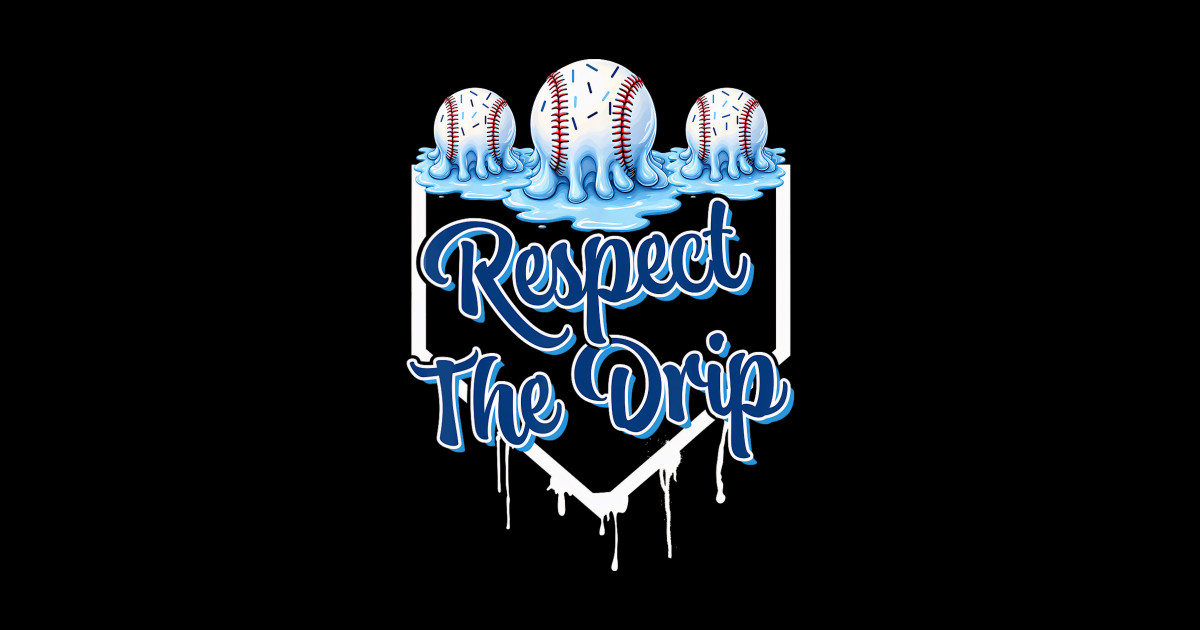 Baseball Drip Boys Ice Cream Drip Youth Respect The Drip - Baseball ...