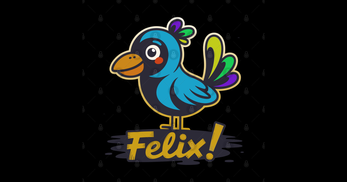 Felix the Colorful Cartoon Bird Illustration - Colorful Cartoon Bird ...