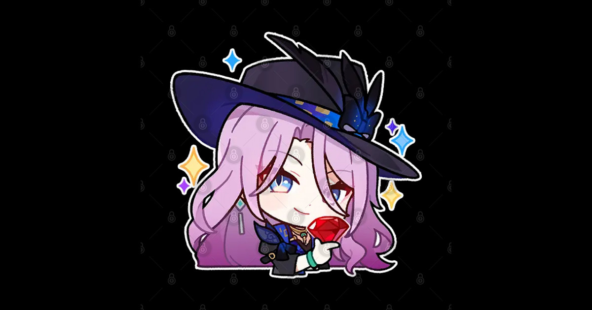 Honkai Star Rail Chibi Jade 4 - Honkai Star Rail - Sticker | TeePublic