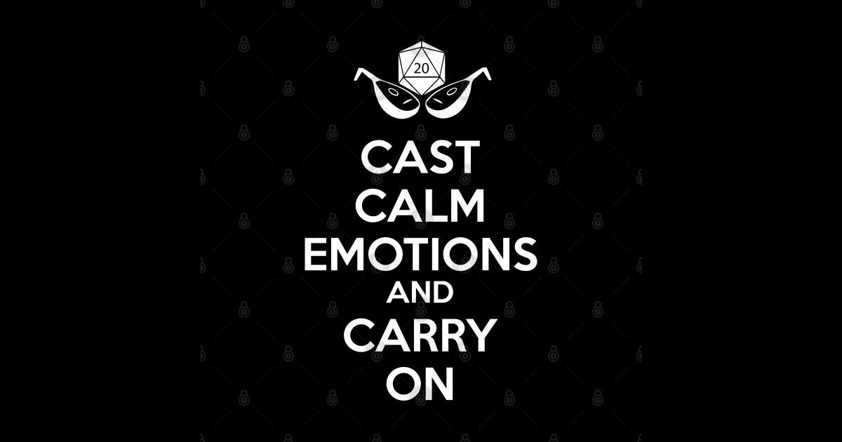 Cast Calm Emotions and Carry On - Dungeons And Dragons - Sticker ...