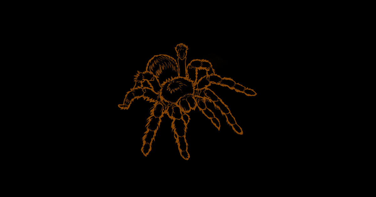 Copy of Tarantula with Brown Outline - Greenbottle Blue Tarantula ...