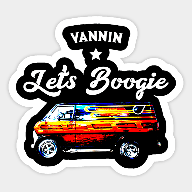 BOOGIE VAN T-SHIRT - Van Life - Sticker | TeePublic