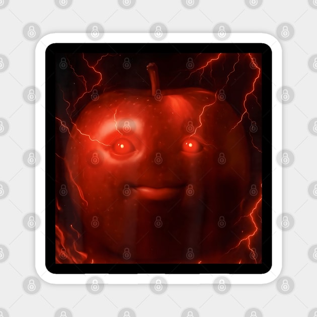 Silly Ai Niche Evil Apple Gen Z Brainrot Fruit - Evil Apple Meme ...