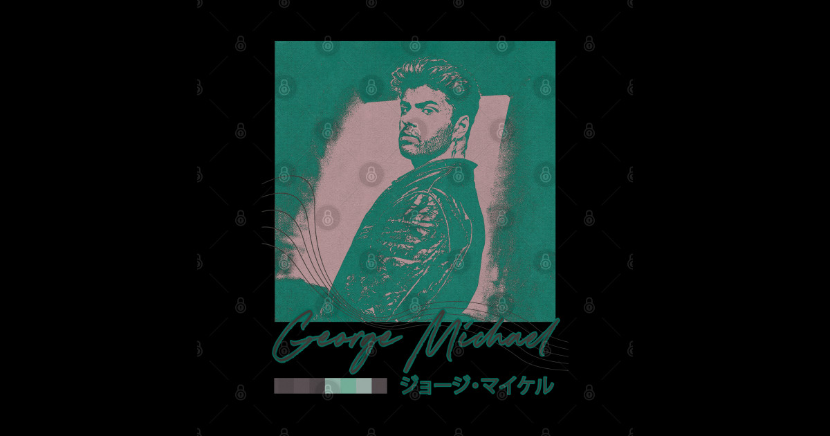George Michael / 80s Aesthetic Fan Design - George Michael - Sticker ...