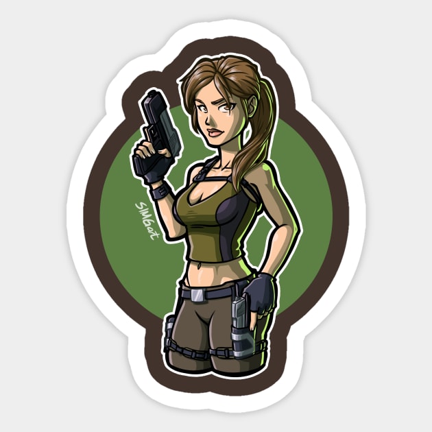 Lara Croft - Fanart - Sticker | TeePublic