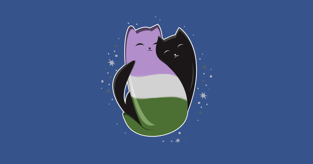 Genderqueer Cat LGBT Pride Flag - Genderqueer - T-Shirt | TeePublic