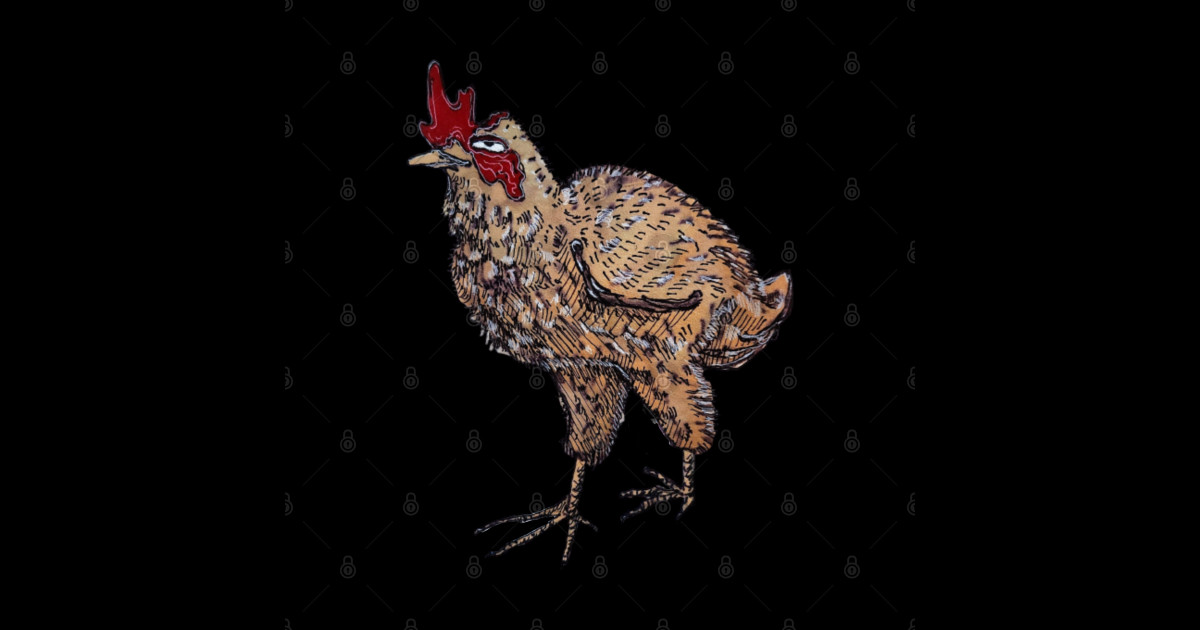 Chicken Chicken Bock Bock - Chicken - Sticker | TeePublic