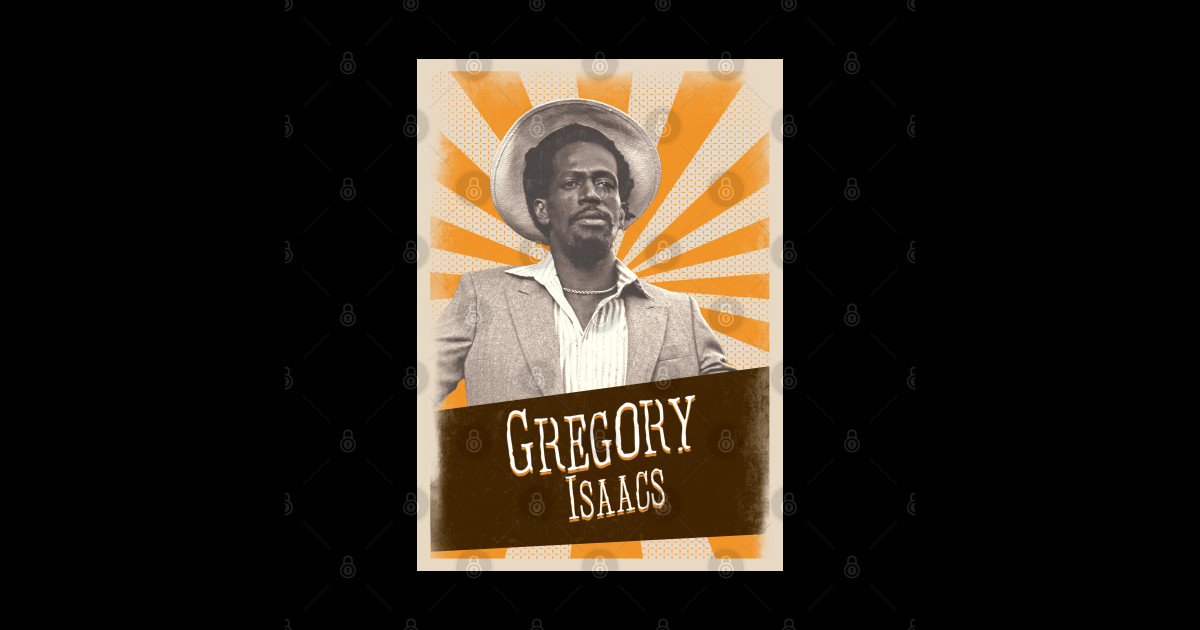 Vintage Aesthetic Gregory Isaacs - Gregory Isaacs - Sticker | TeePublic