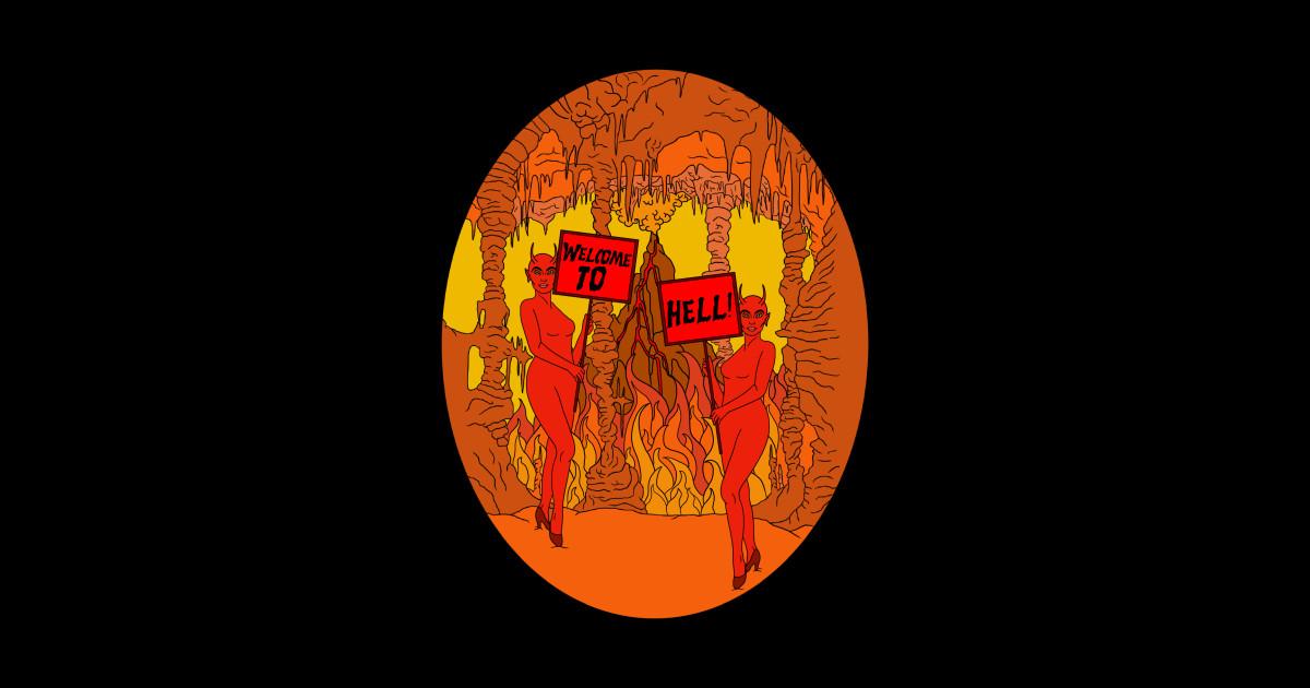 Welcome to Hell! - Halloween - Sticker | TeePublic