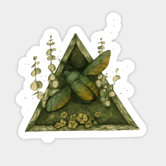 Flight - Ombre Beetle - Beetle - Sticker | TeePublic