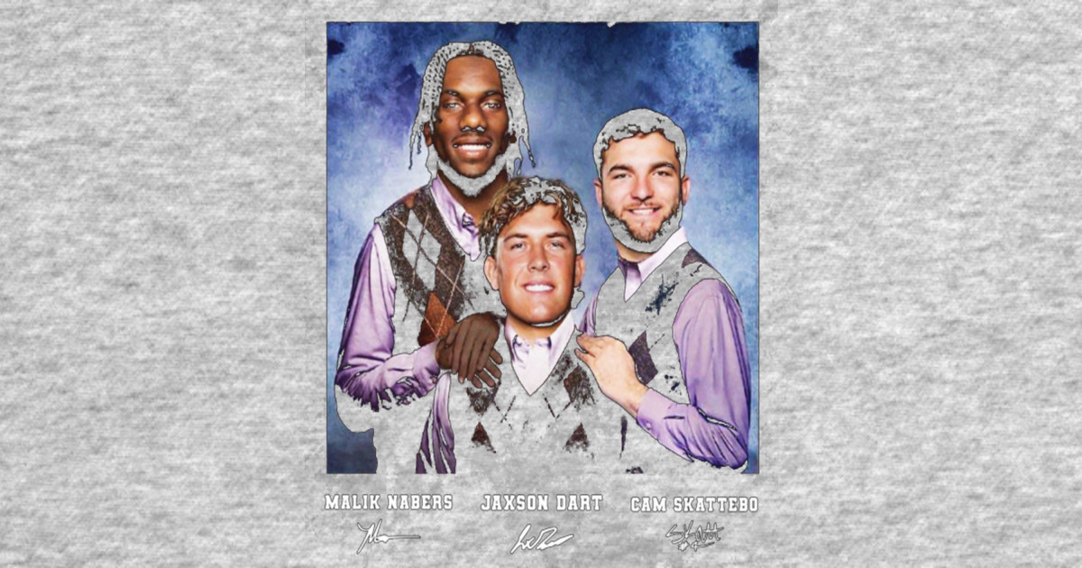 Malik Nabers Jaxson Dart & Cam Skattebo Step Brothers - Malik Nabers ...