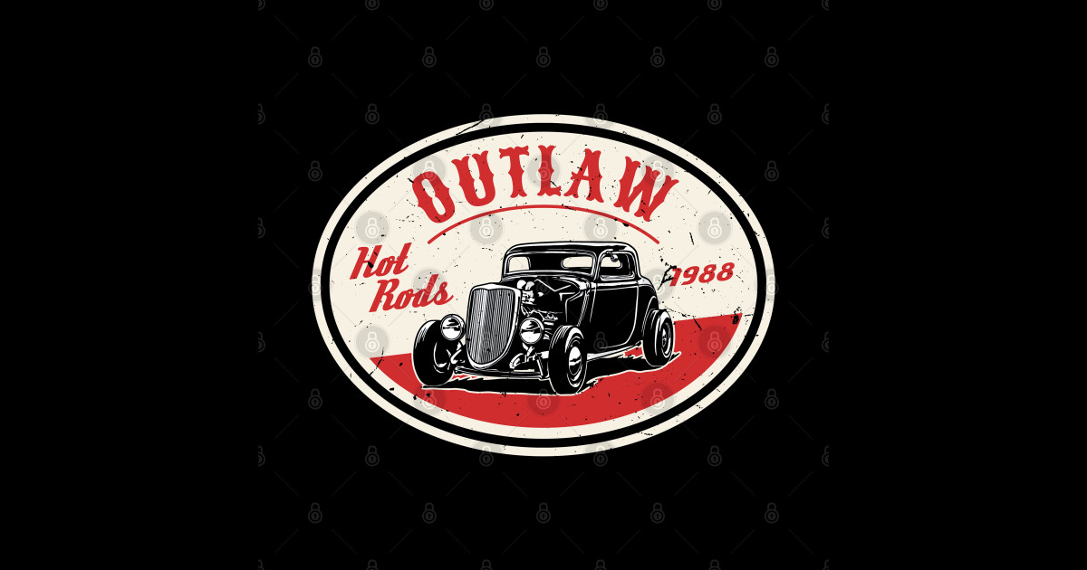 Outlaw Hot Rods 1988 - Hot Rods - Sticker | TeePublic