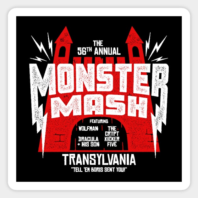 Monster Mash - Concert - Sticker | TeePublic