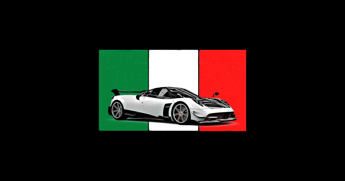 Pagani Huayra Italian Print - Gt3 - Sticker | TeePublic