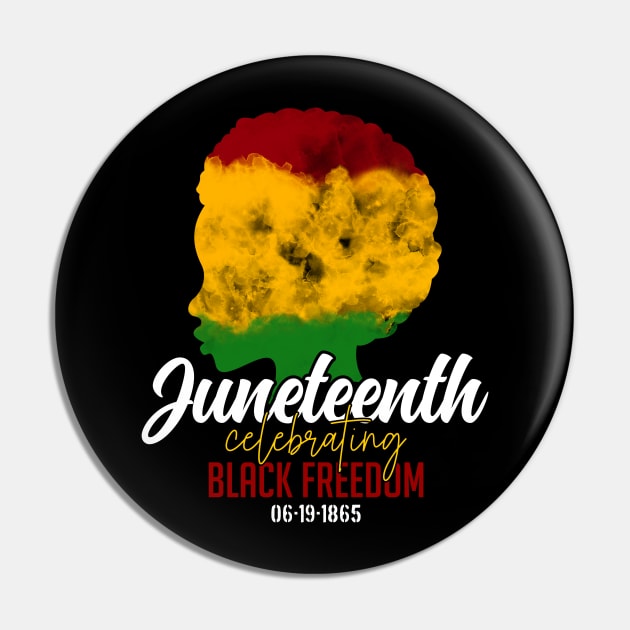 Juneteenth Black Freedom - Juneteenth - Pin | TeePublic