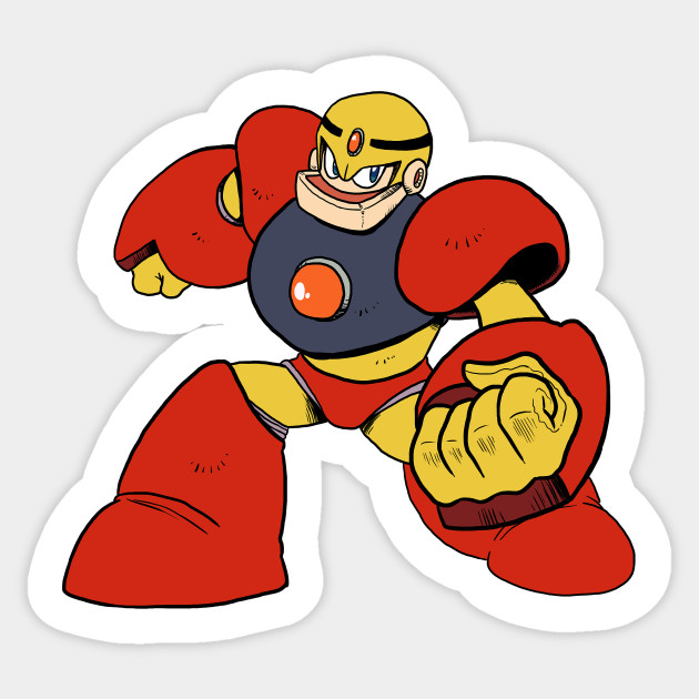 GUTSMAN - Megaman - Sticker | TeePublic