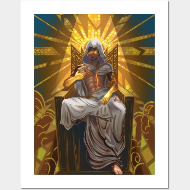 Zhongli on his throne - Genshin Impact - Zhongli - Posters and Art ...